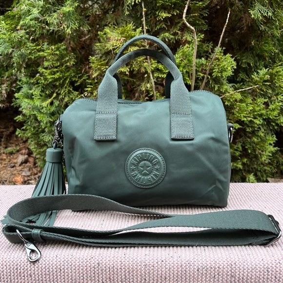 Kipling | Bags | Kipling Bina Medium Shoulder Bag In Misty Olive | Poshmark